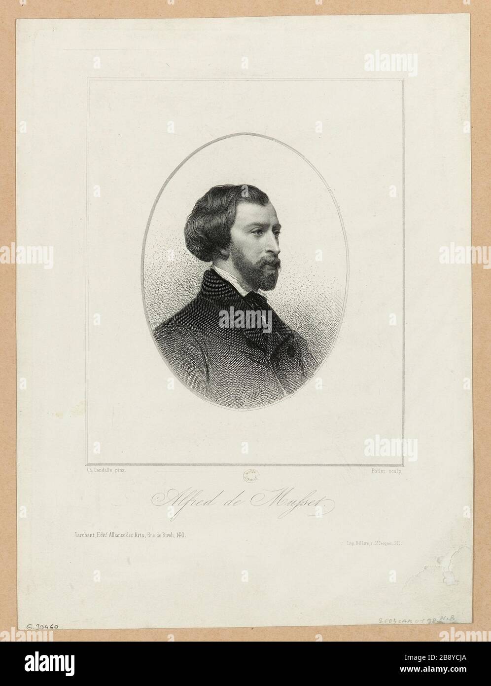 Alfred de Musset Stock Photo - Alamy