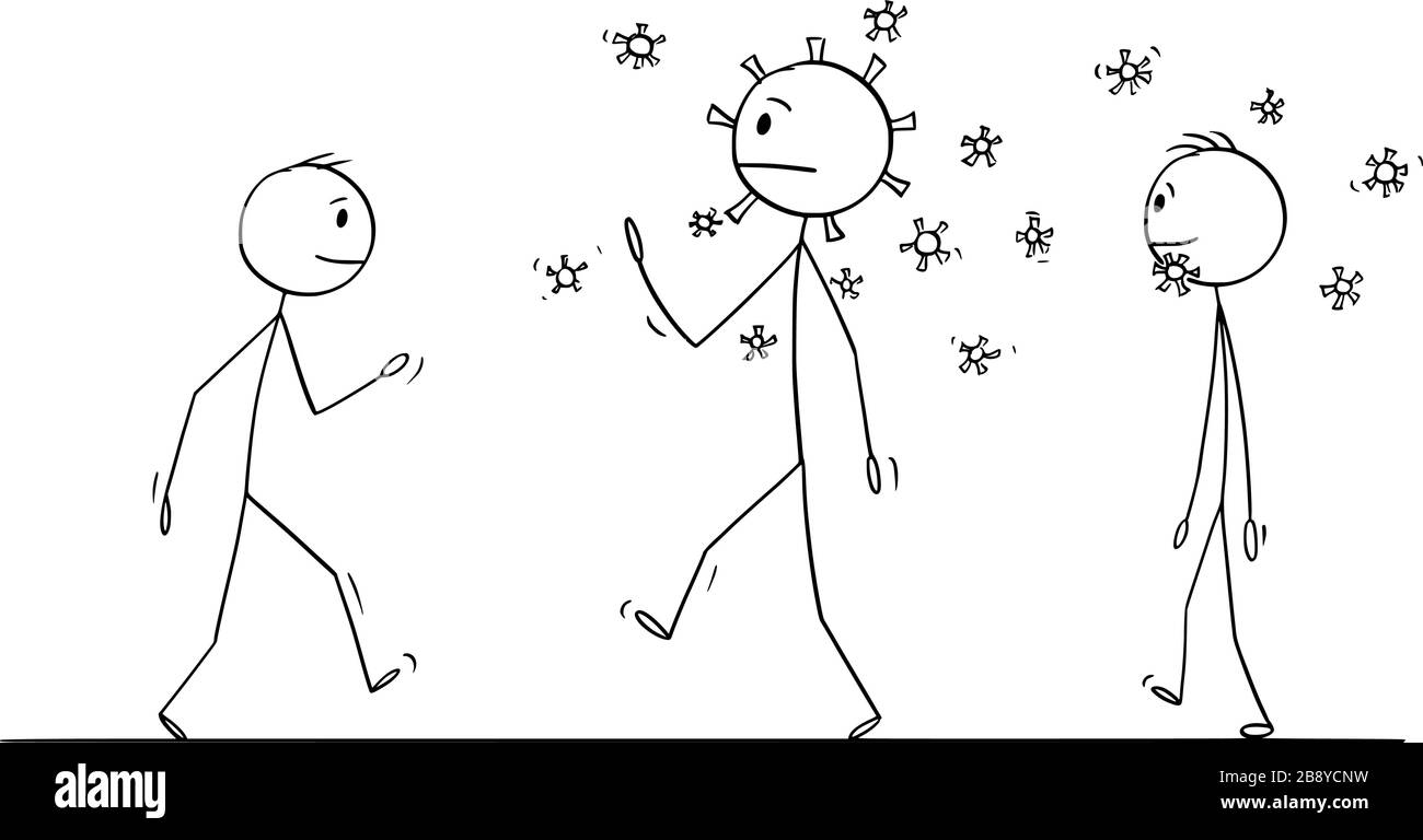 Vector cartoon stick figure drawing conceptual illustration of man ...