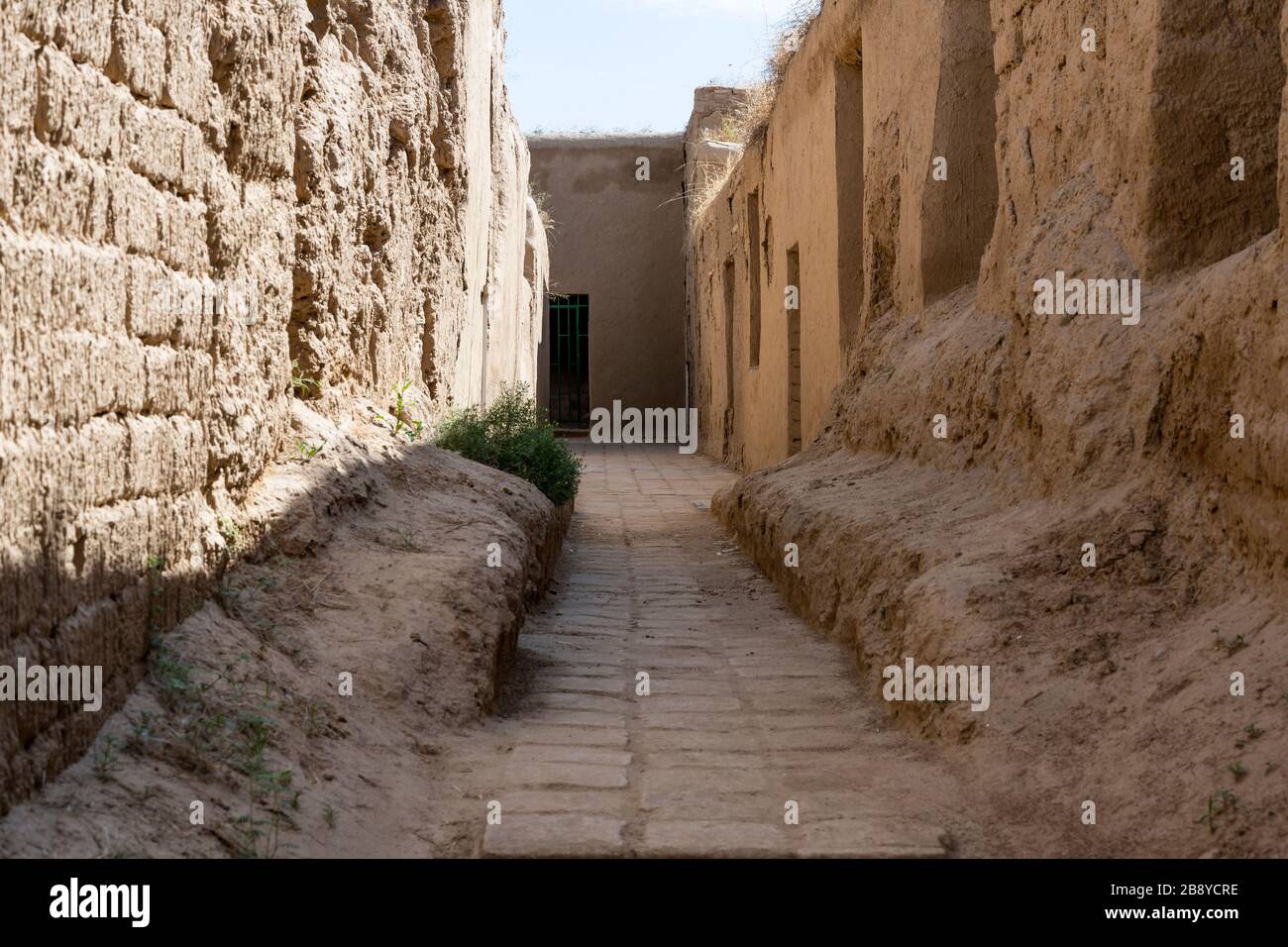 Ashgabat, Turkmenistan - June 1, 2019: Unesco site, ruins of old Nisa ...