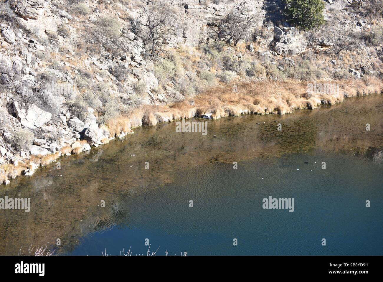 Rim Rock, AZ., U.S.A. Jan. 13, 2018. Montezuma Well. Part of Montezuma ...