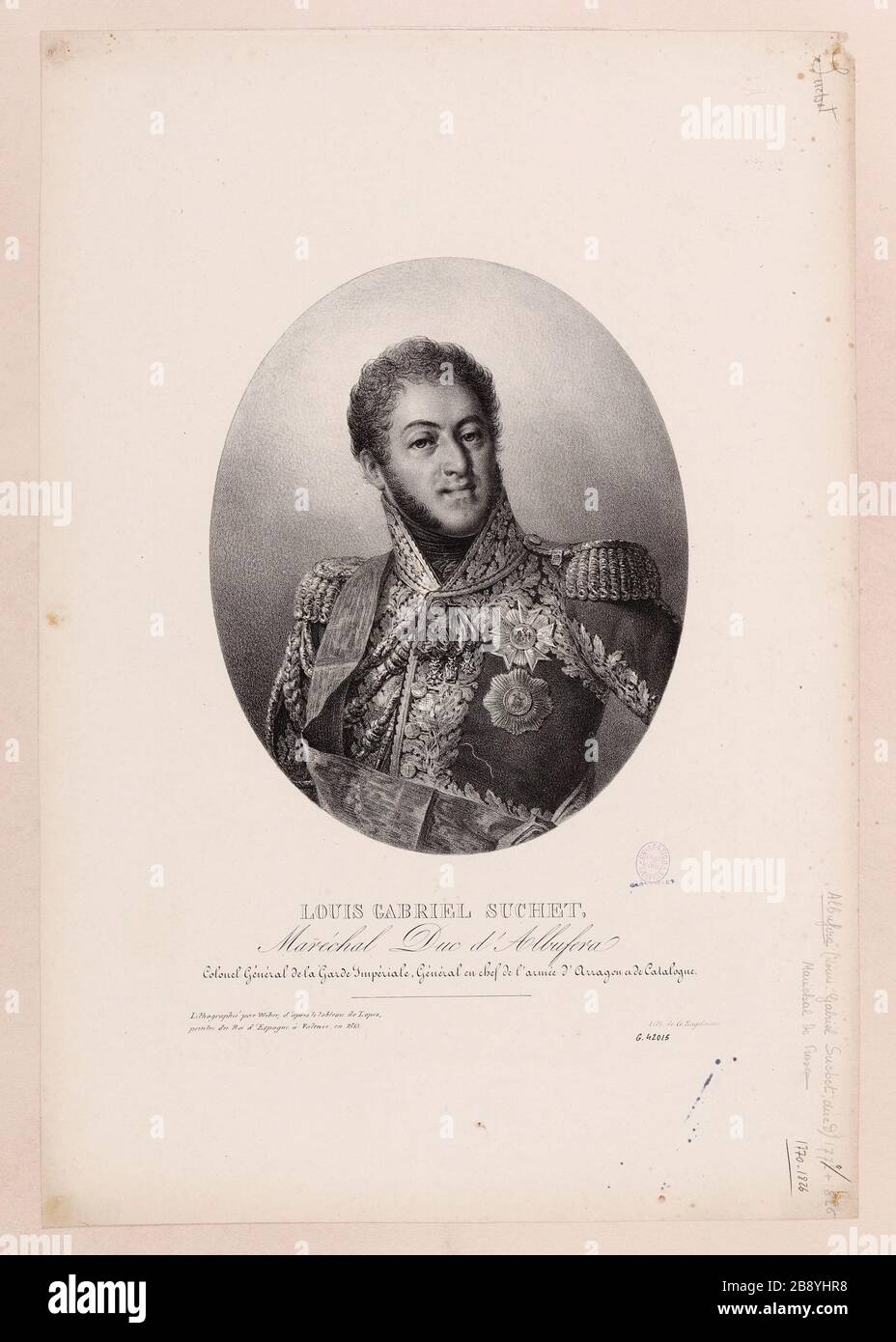 Louis-Gabriel Suchet, / Marshal Duke of Albufera Stock Photo - Alamy