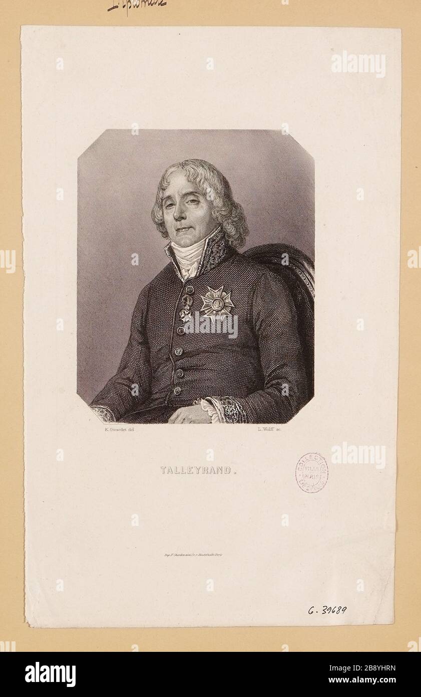 Statesman talleyrand hi-res stock photography and images - Alamy