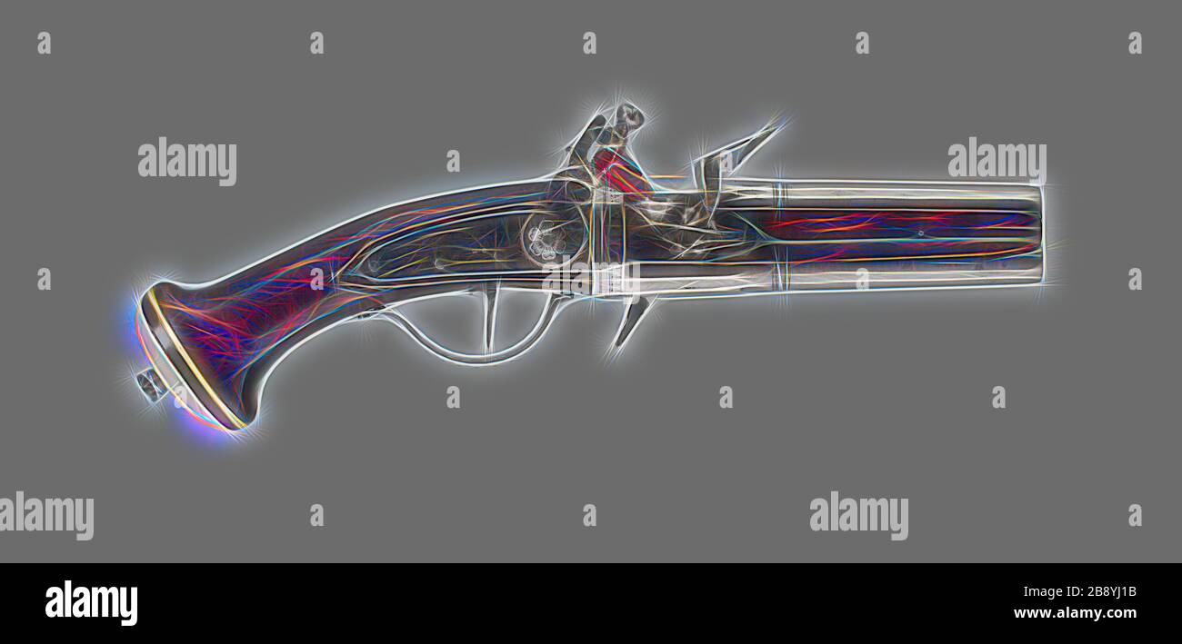 Double-Barrel Revolving Flintlock Pocket Pistol, c. 1650/60, Lock ...