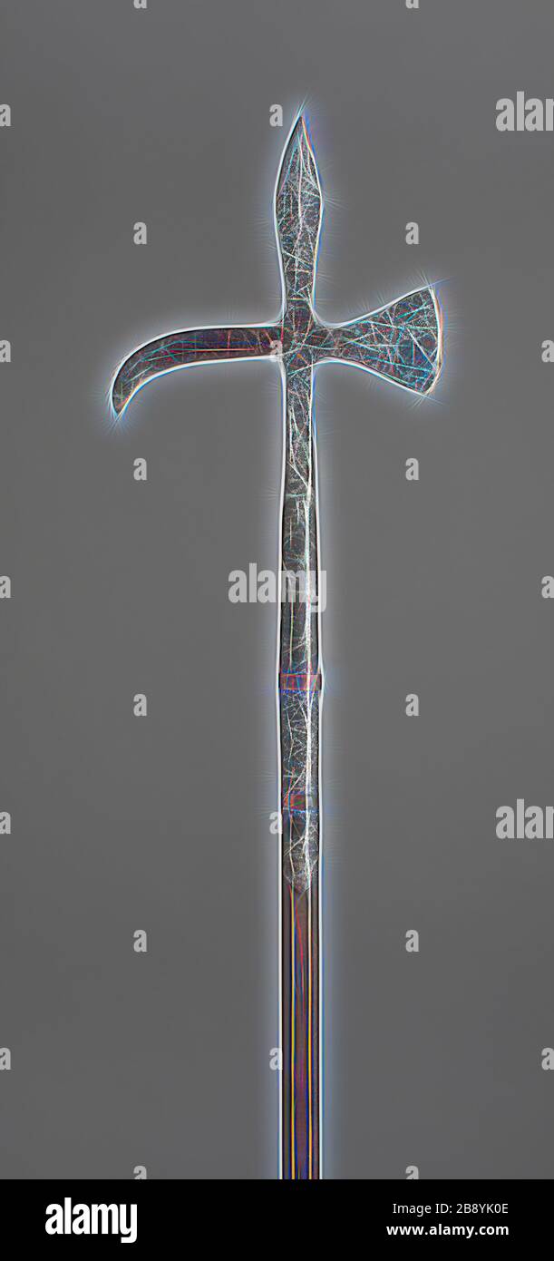 Poleaxe, 19th century in the late medieval style, European, Europe, Steel and wood, Reimagined ...
