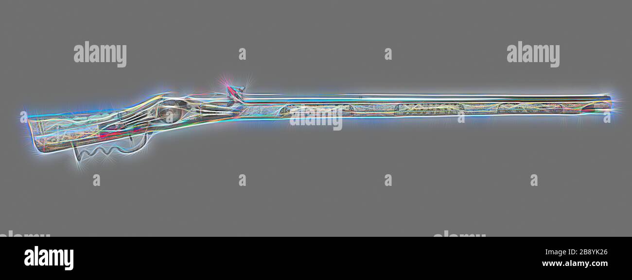 Wheellock-Matchlock Gun, 1580/1600, German, Thuringia (Possibly Suhl ...