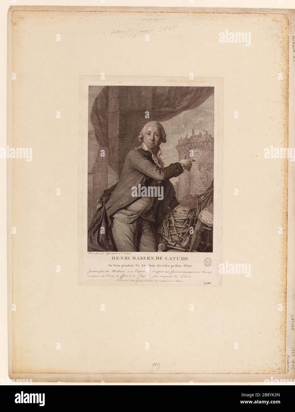 Henri Masers Latude / inmate for 35 years in various state prisons ...