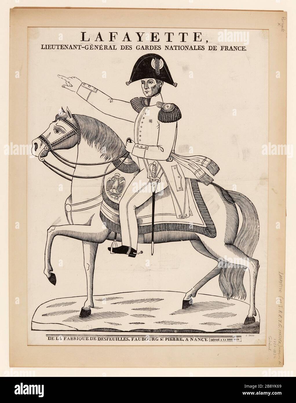 Lafayette / Lieutenant - General of the National Guards of France Stock ...