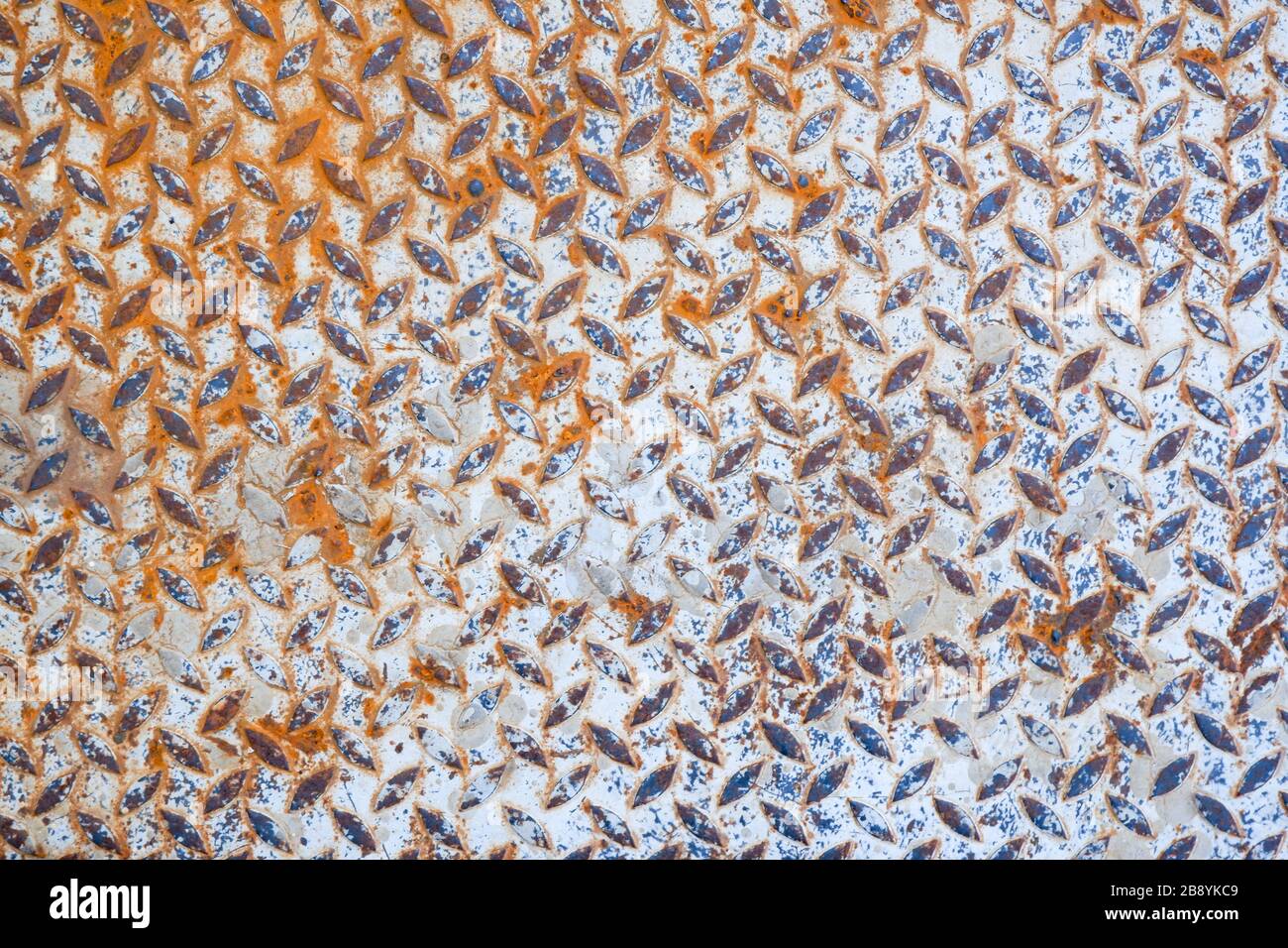 grunge rust diamond plate metal texture background Stock Photo - Alamy