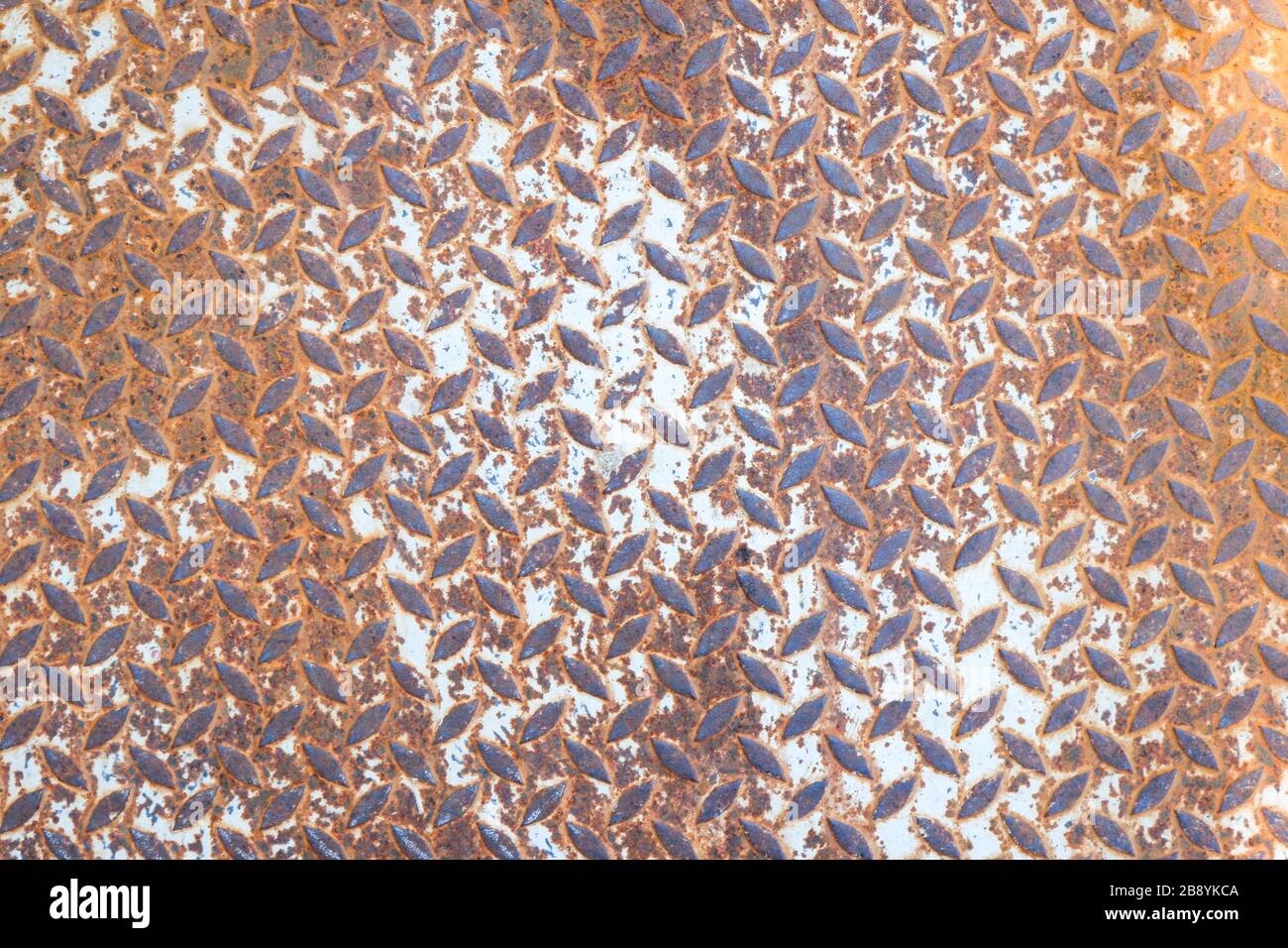 grunge rust diamond plate metal texture background Stock Photo - Alamy
