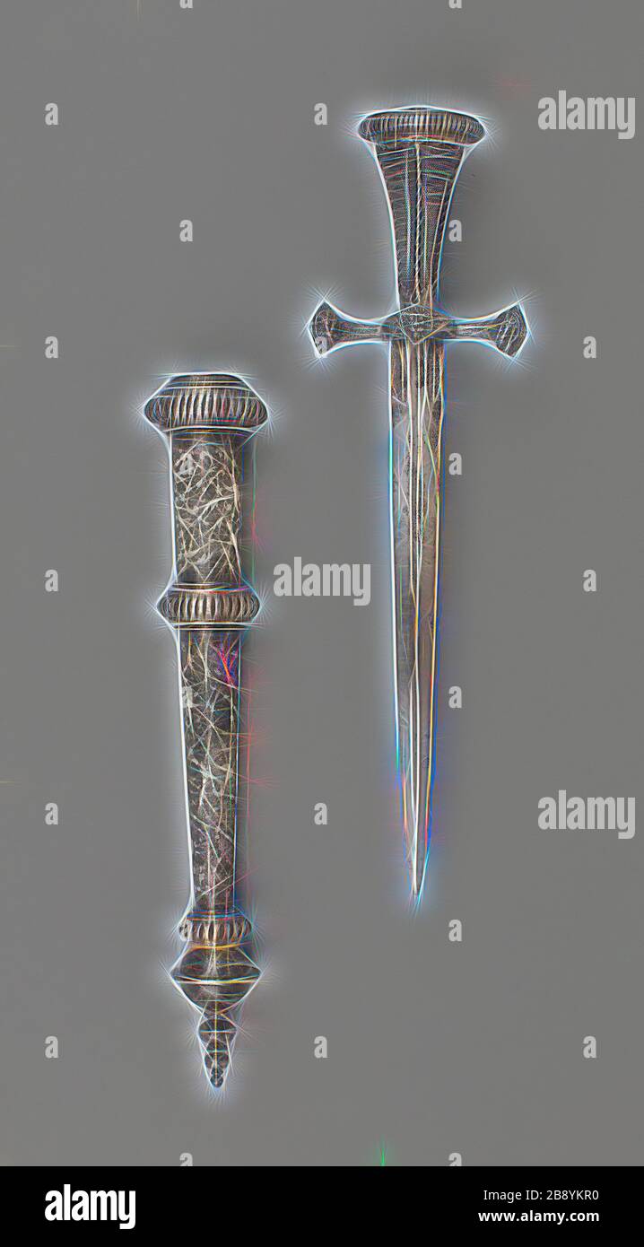 Landsknecht Dagger with Scabbard, Scabbard: c. 1550/60, dagger: 19th ...