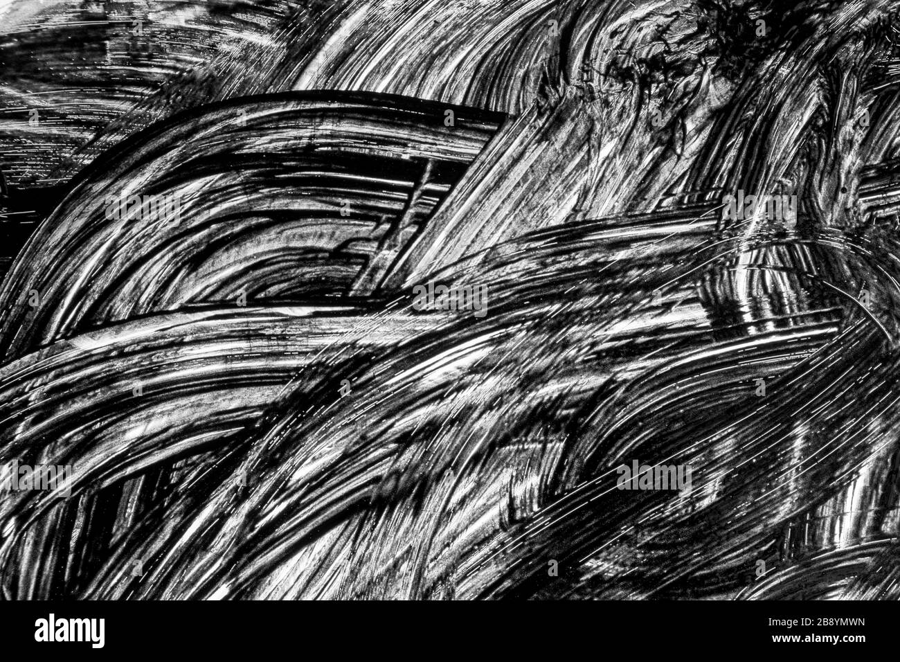 Grunge hand painted abstract Black and White Stock Photos & Images - Alamy
