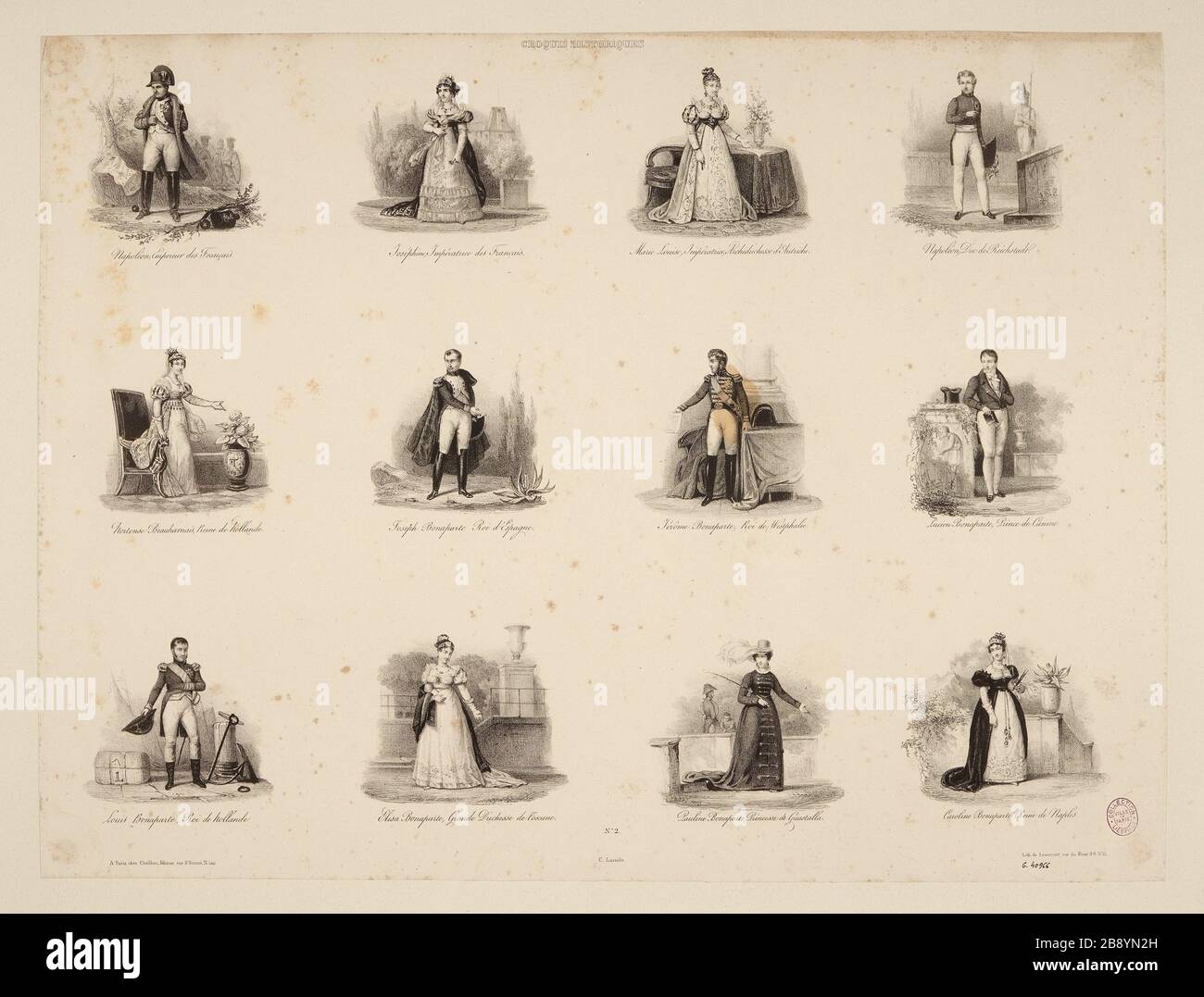 Historical Sketch / No. 2 [twelve portraits of the imperial family ...
