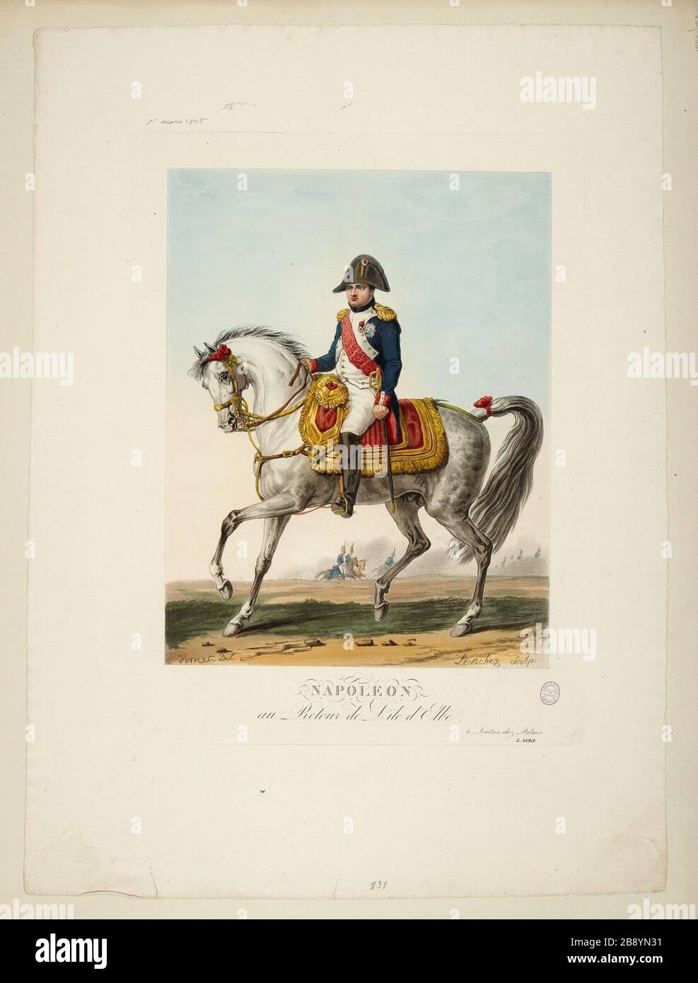 Napoleon / Return to the Island of Elba Stock Photo - Alamy