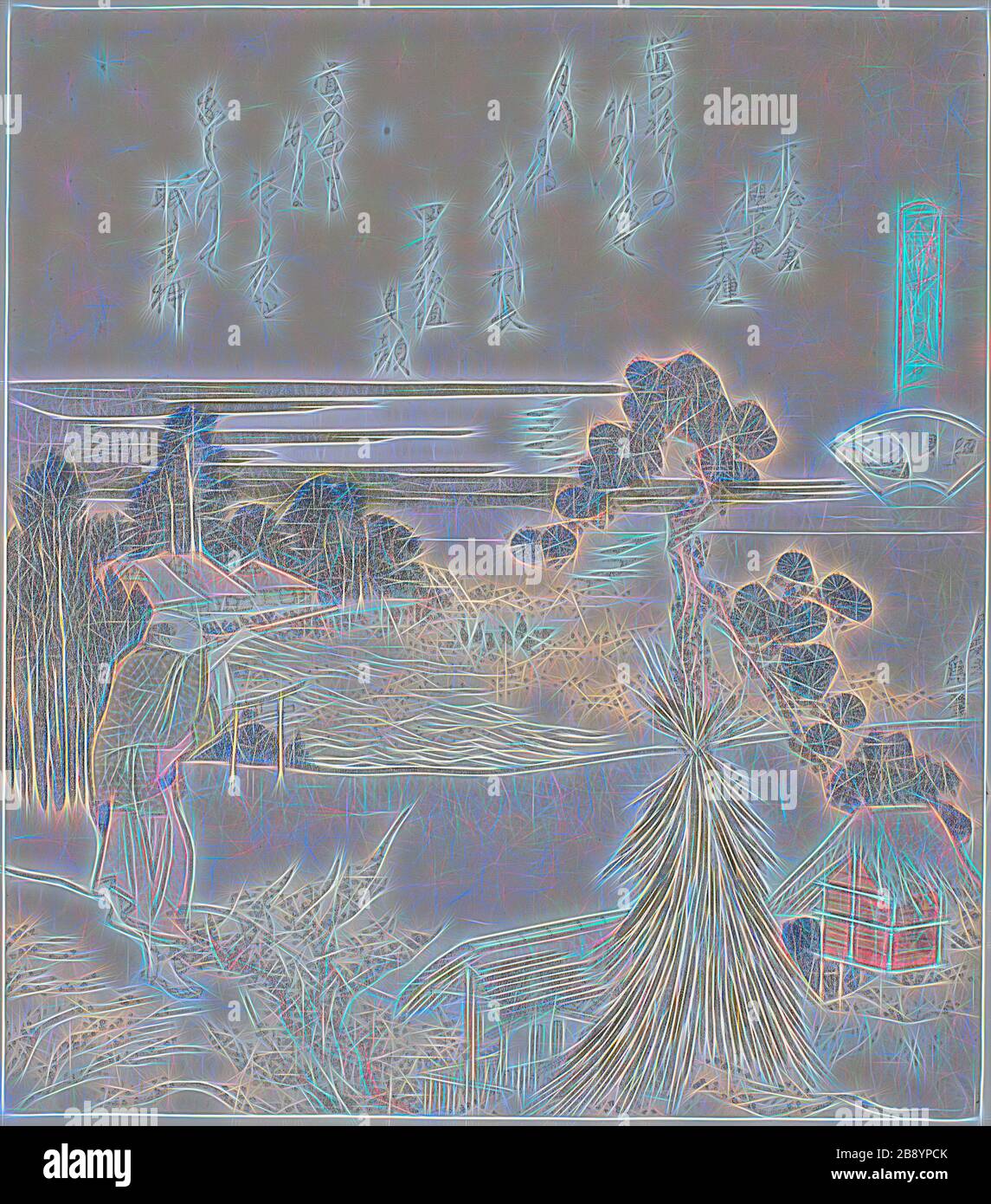 A Man Shooting with a Blowpipe, illustration for the Conch Shell ...