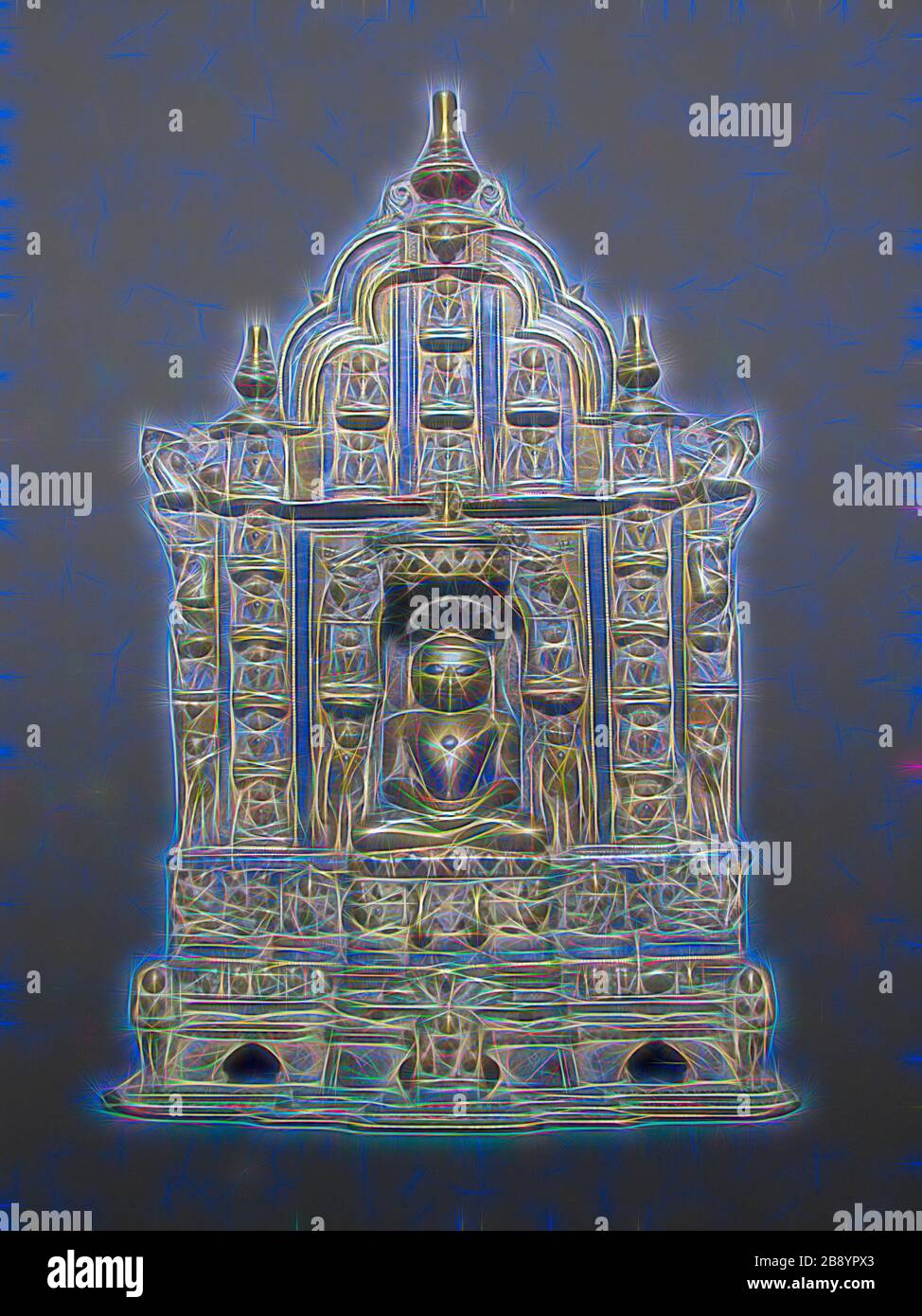 Twenty second jaina tirthankara neminatha surrounded hi-res stock ...