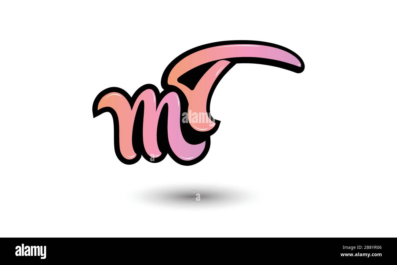 Letter MT Logo Template Design Vector, Emblem, Concept Design, Creative ...