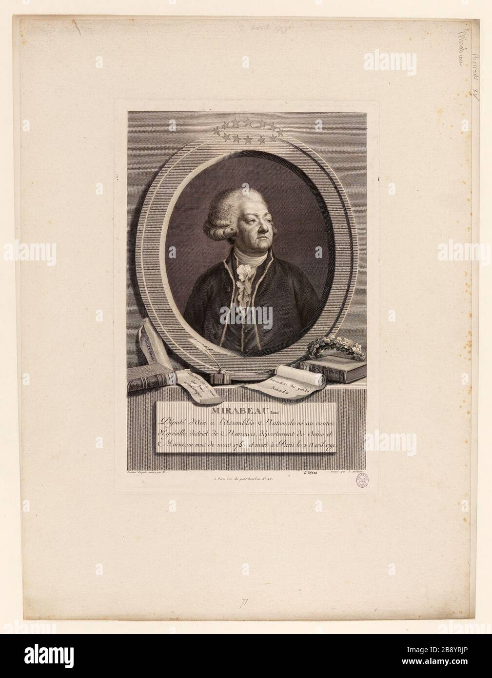 Portrait mirabeau hi-res stock photography and images - Alamy