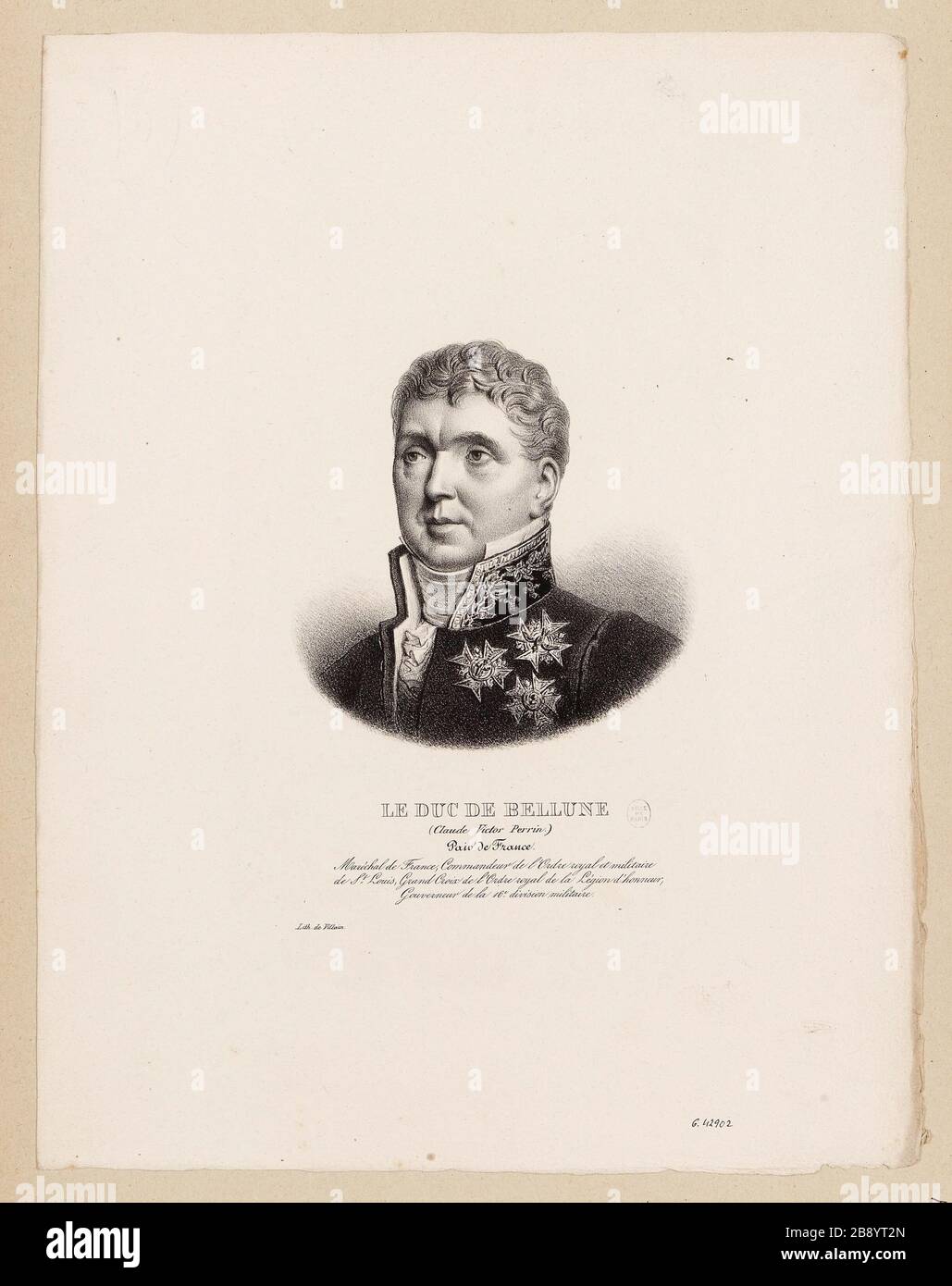 Le Duc de Bellune / (Claude Victor-Perrin) / Pair de France Stock Photo ...