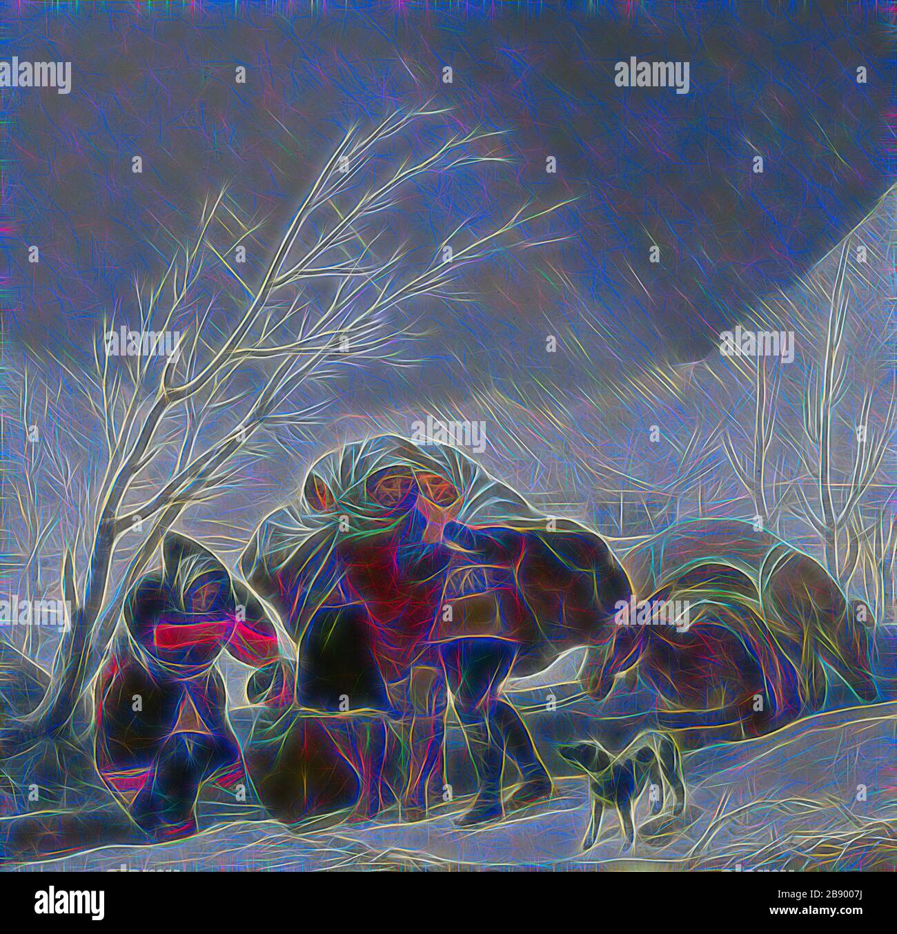 The snowstorm or winter. 1786. goya hi-res stock photography and images ...