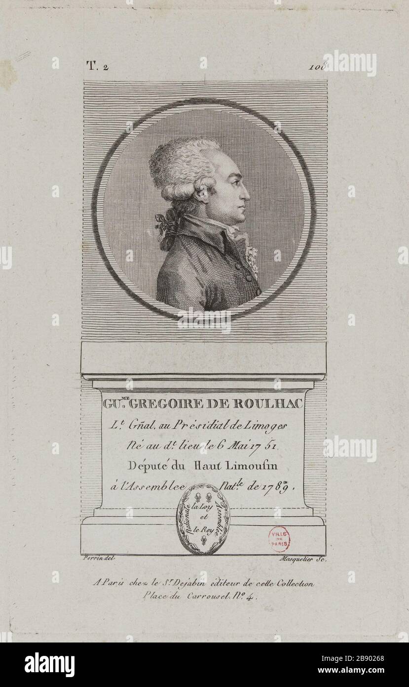 William Gregory Roulhac, MP Limousin up. Nicolas François Joseph ...