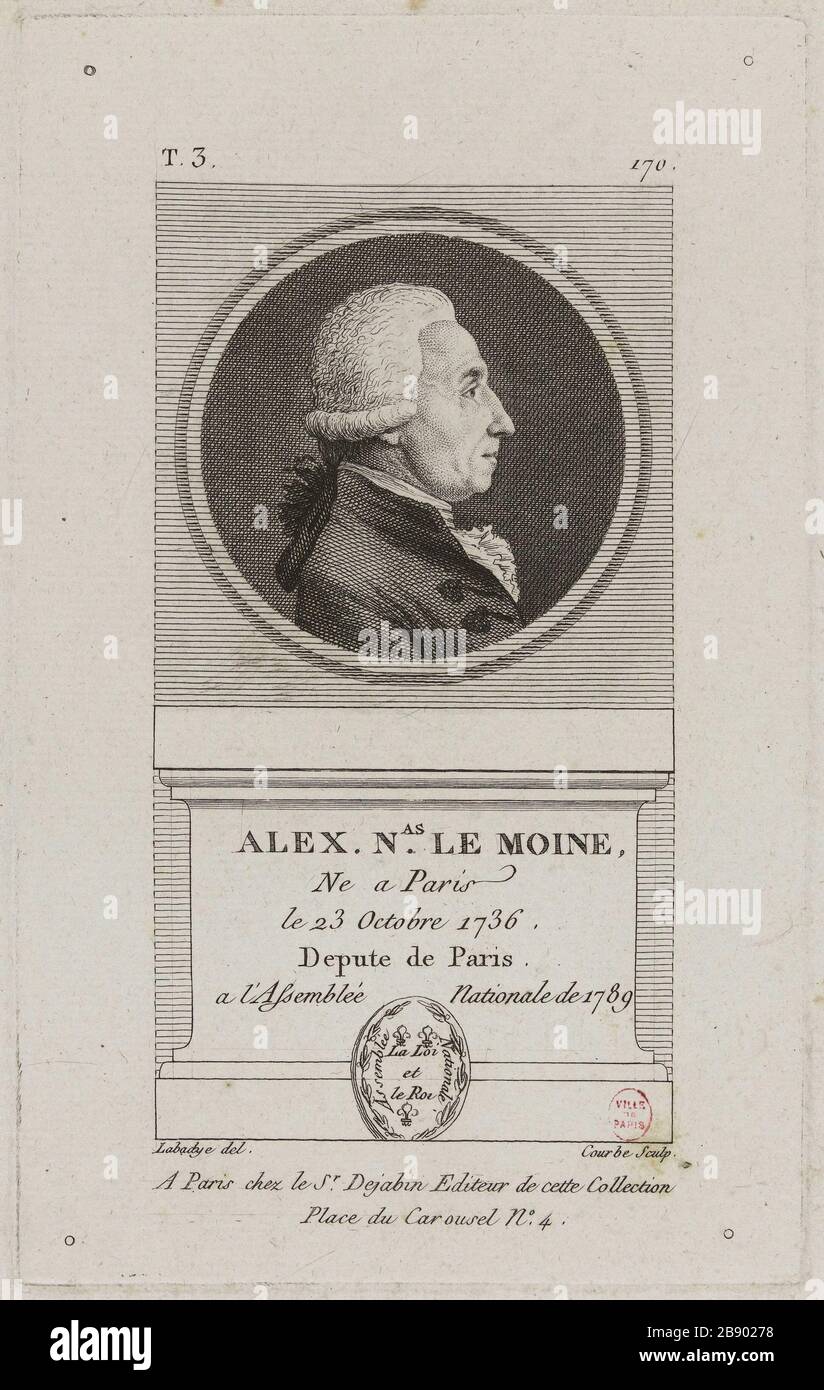 Alexandre Nicolas Le Moine, deputy of Paris. Wilbrode-Magloire-Nicolas ...