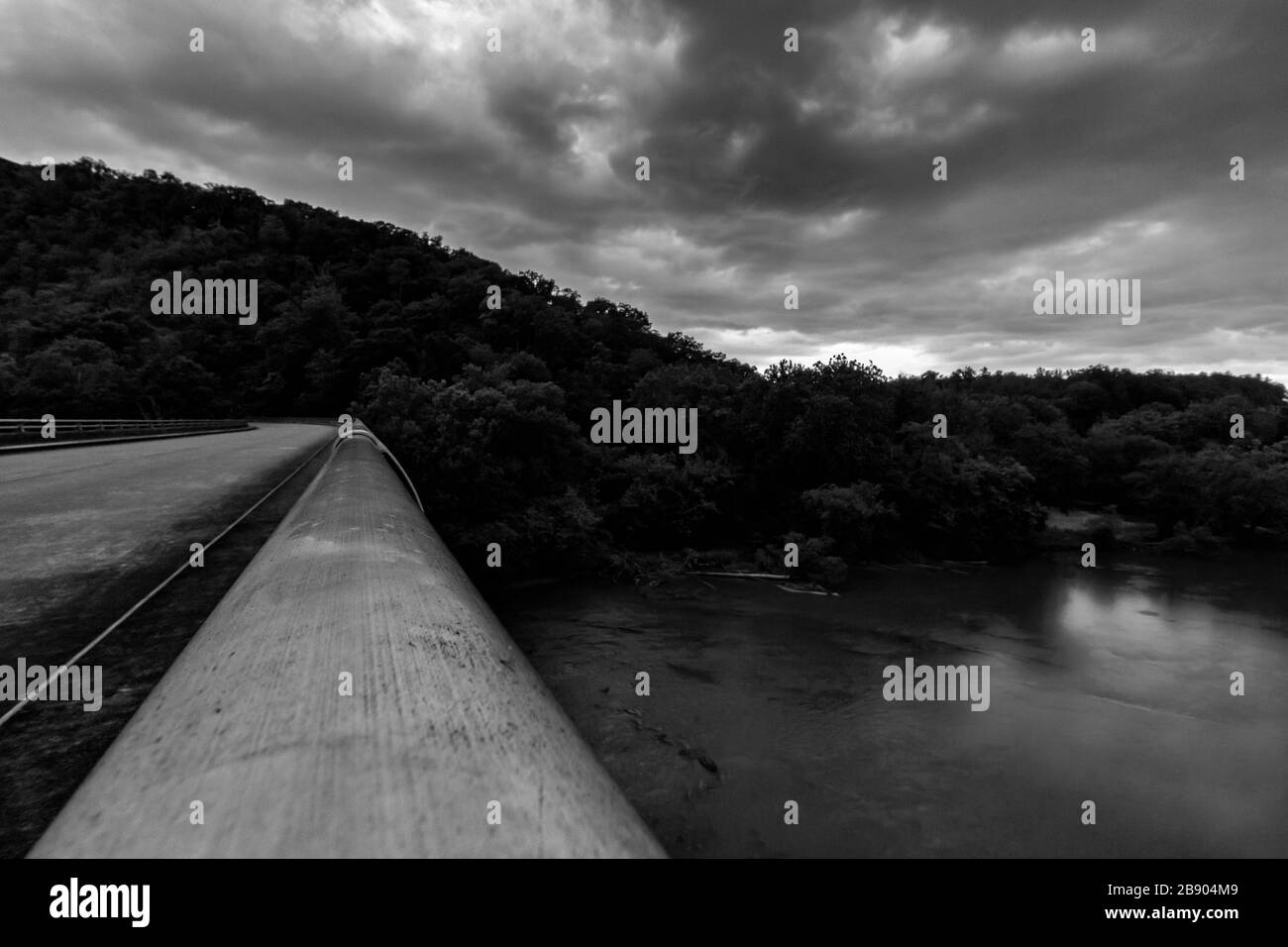 French broad river bridge Black and White Stock Photos & Images - Alamy