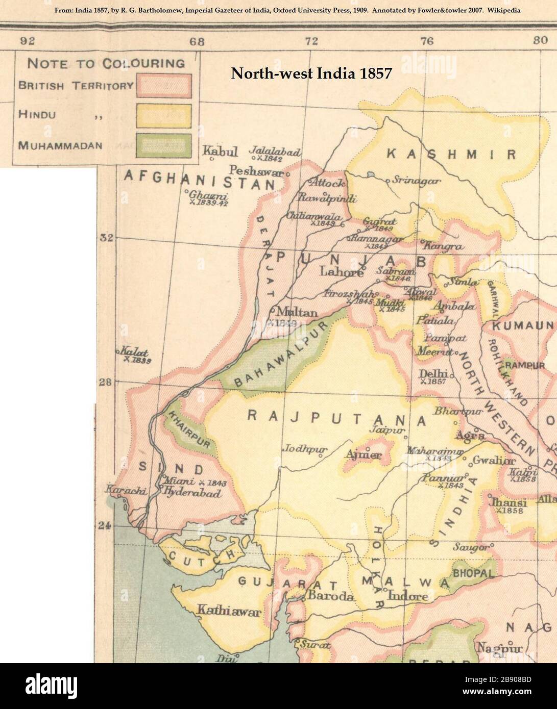 1857 Map India High Resolution Stock Photography and Images - Alamy