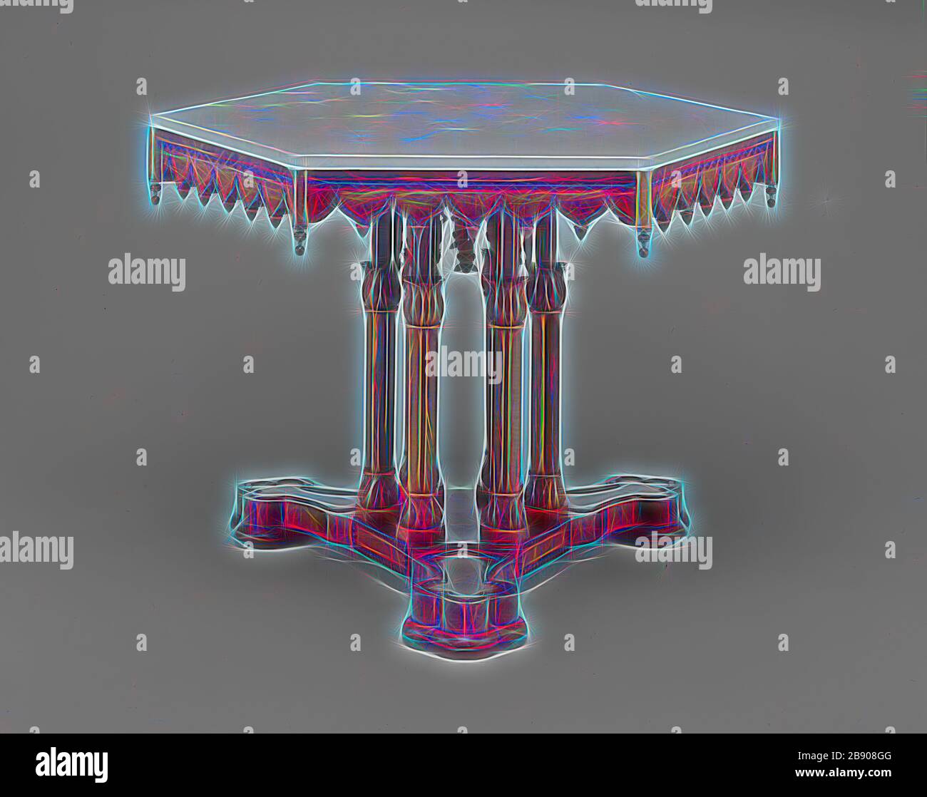Belmead Center table, c. 1846, Alexander Jackson Davis, American, 1803 ...