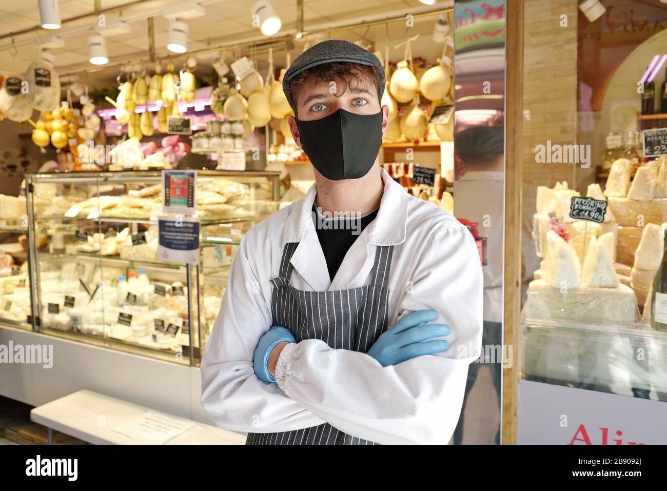 Clerk wearing store uniform hi-res stock photography and images - Alamy
