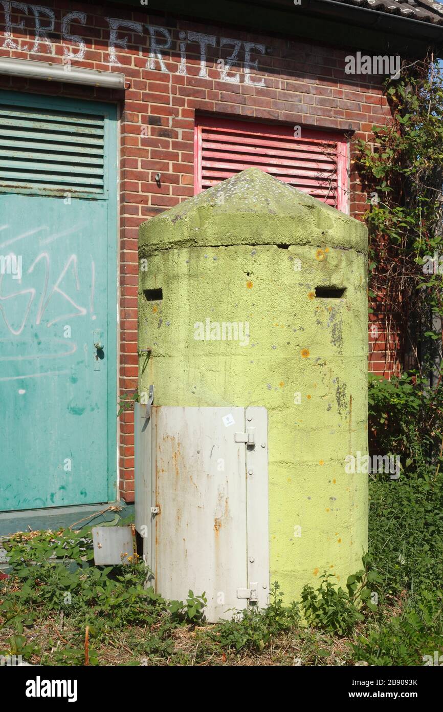Old bunker and shed, Germany, Europe Stock Photo - Alamy