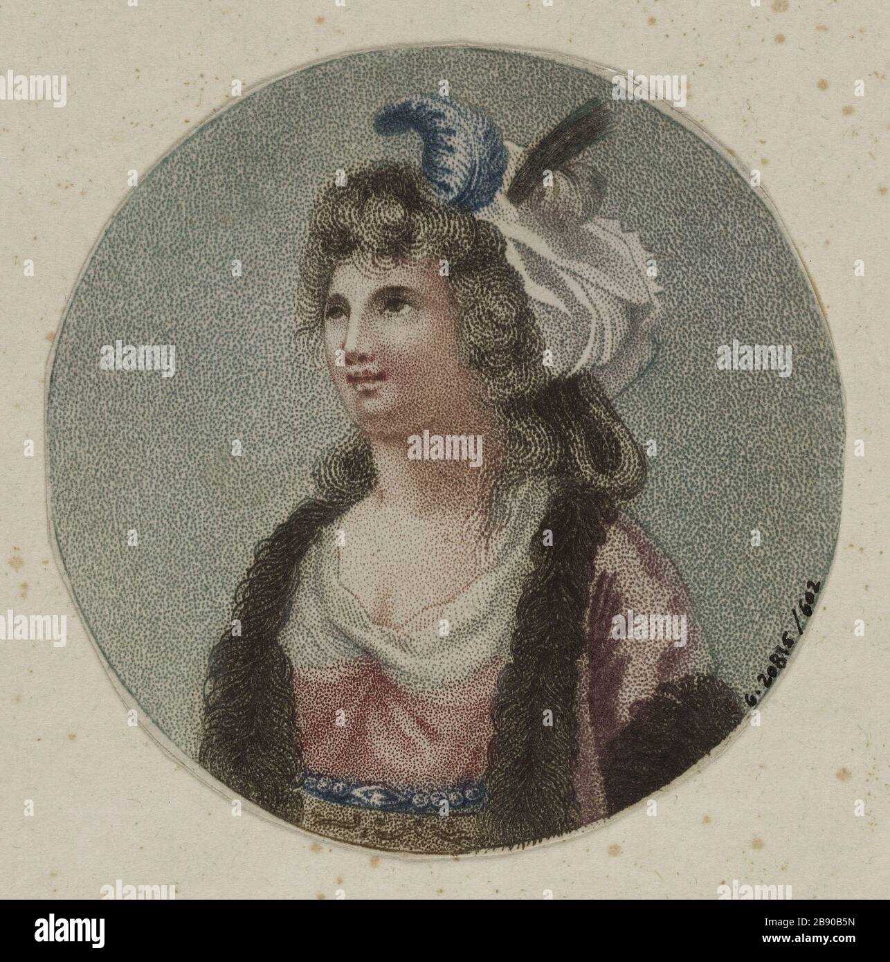 19th century woman engraving hi-res stock photography and images - Alamy