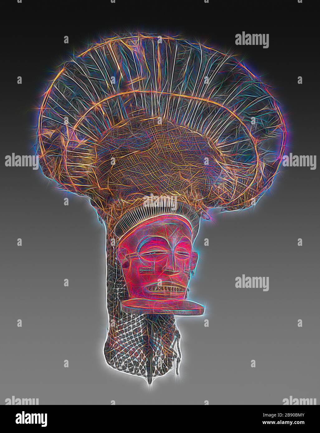 Male Face Mask (Chihongo), Mid–/late 19th century, Chokwe, Angola or ...