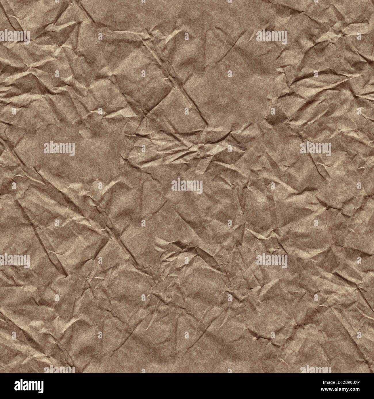 Crumpled paper background in stylish brown color for your holiday gift ...