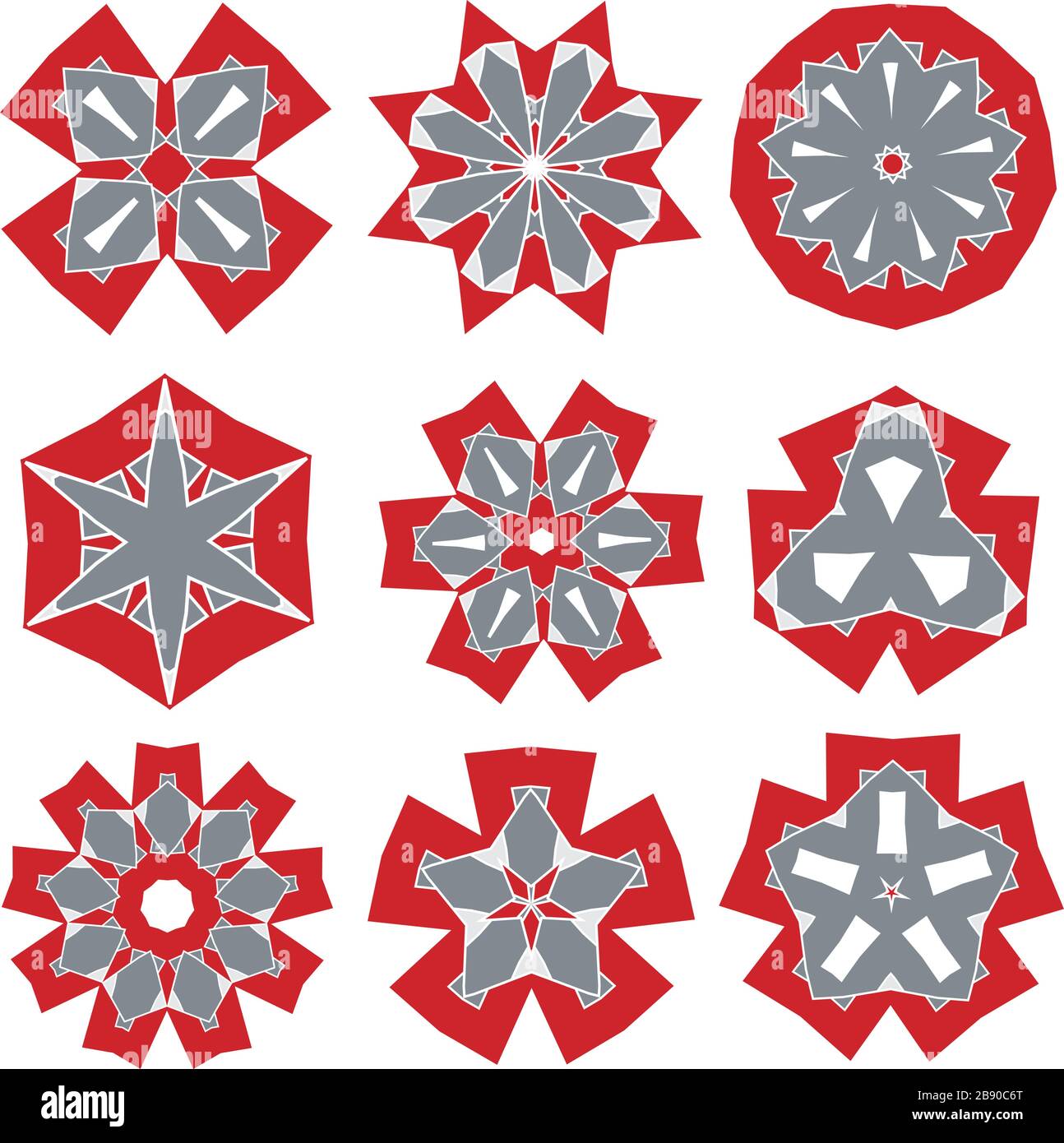 Collection of various creative graphics design vector elements Stock ...