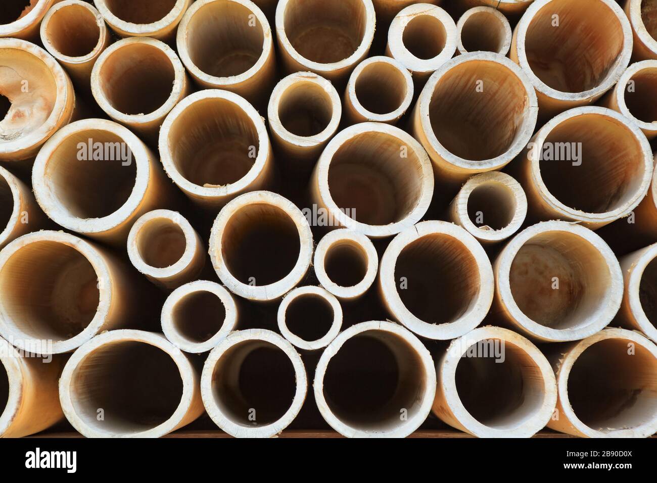 Natural wood materials for asian style home interior design. Old bamboo ...