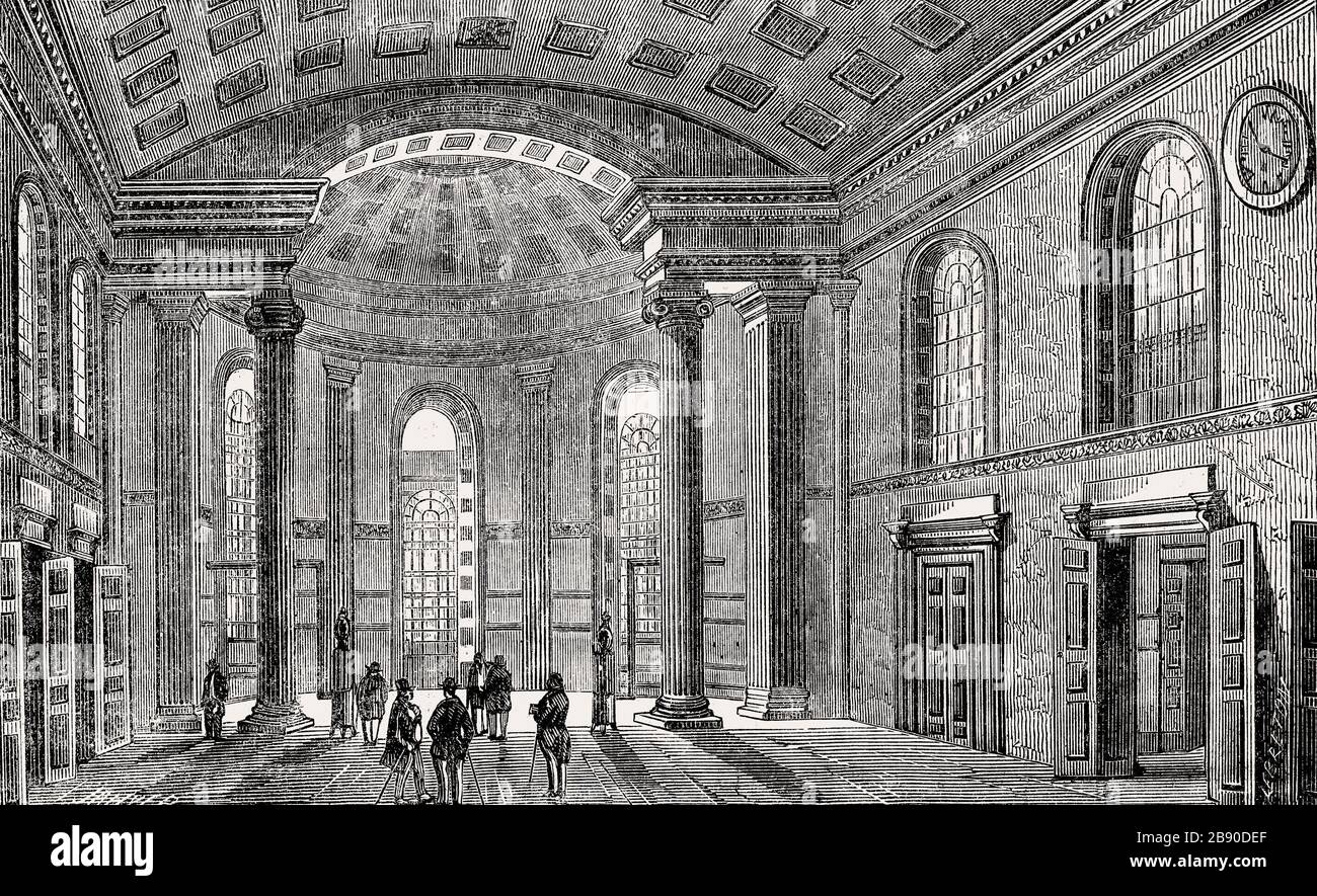 interior view of the American Stock Exchange, New York City, 1857 Stock ...