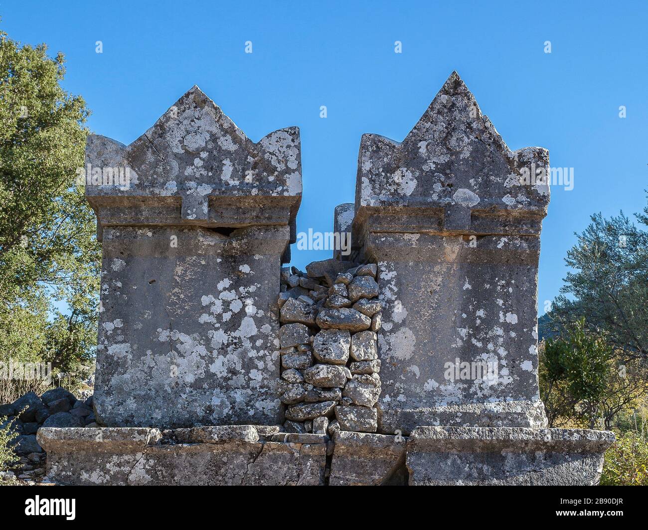 Fethiye rock graves hi-res stock photography and images - Alamy