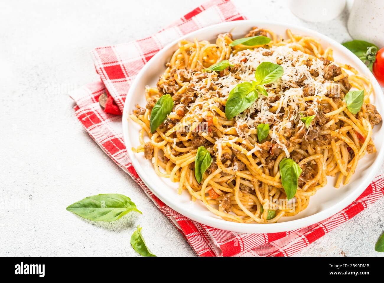 Close up traditional pasta bolognese hi-res stock photography and ...