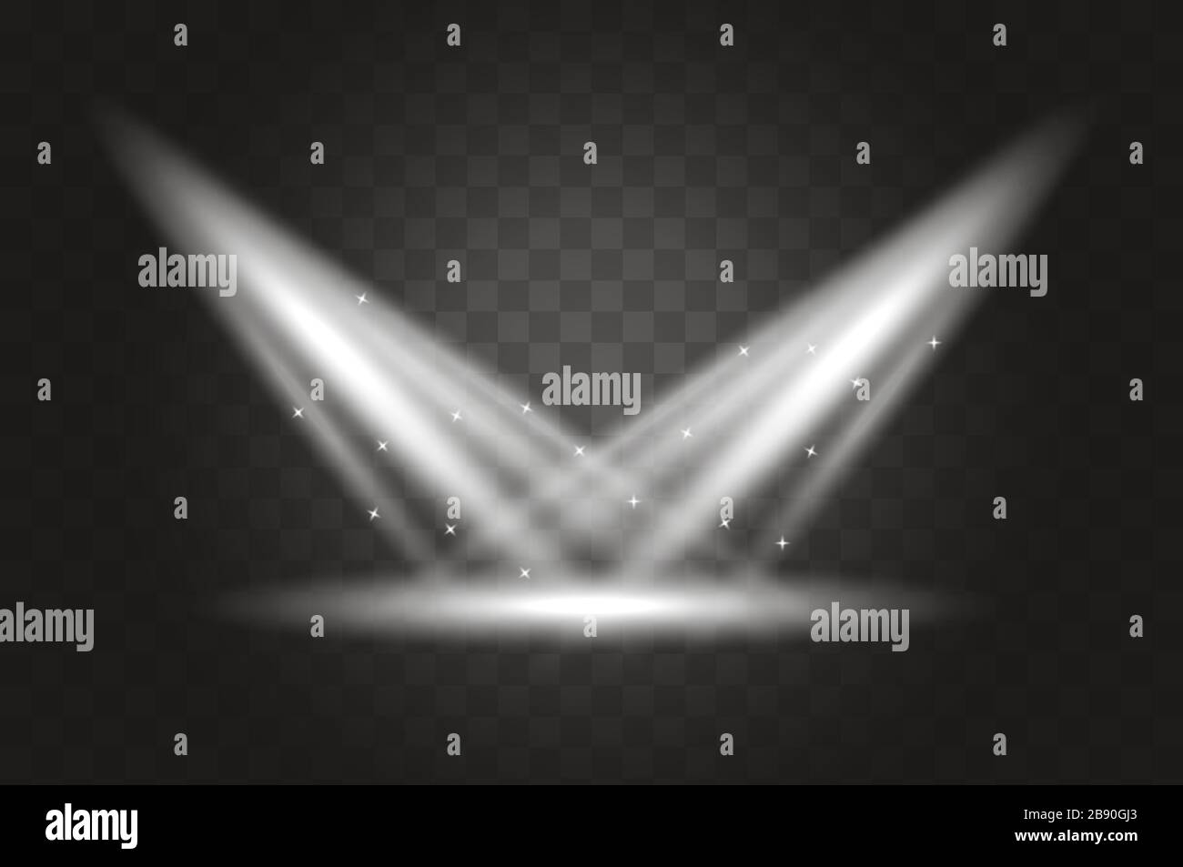 White stage lighting Stock Vector Images - Alamy