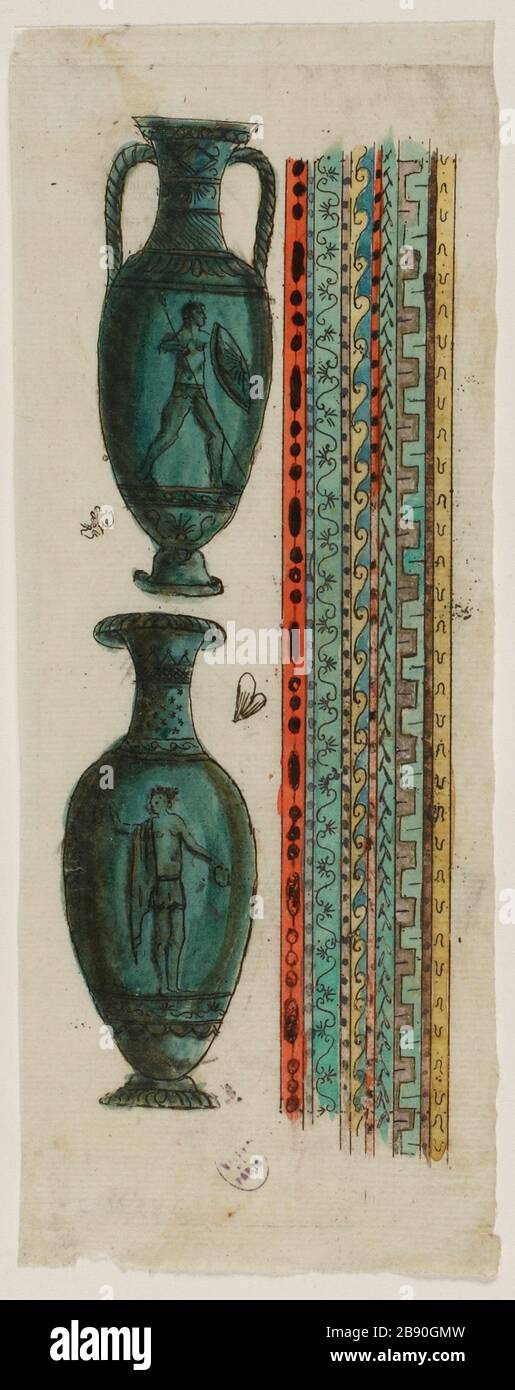 ornamental pattern inspired Greek vases Stock Photo - Alamy