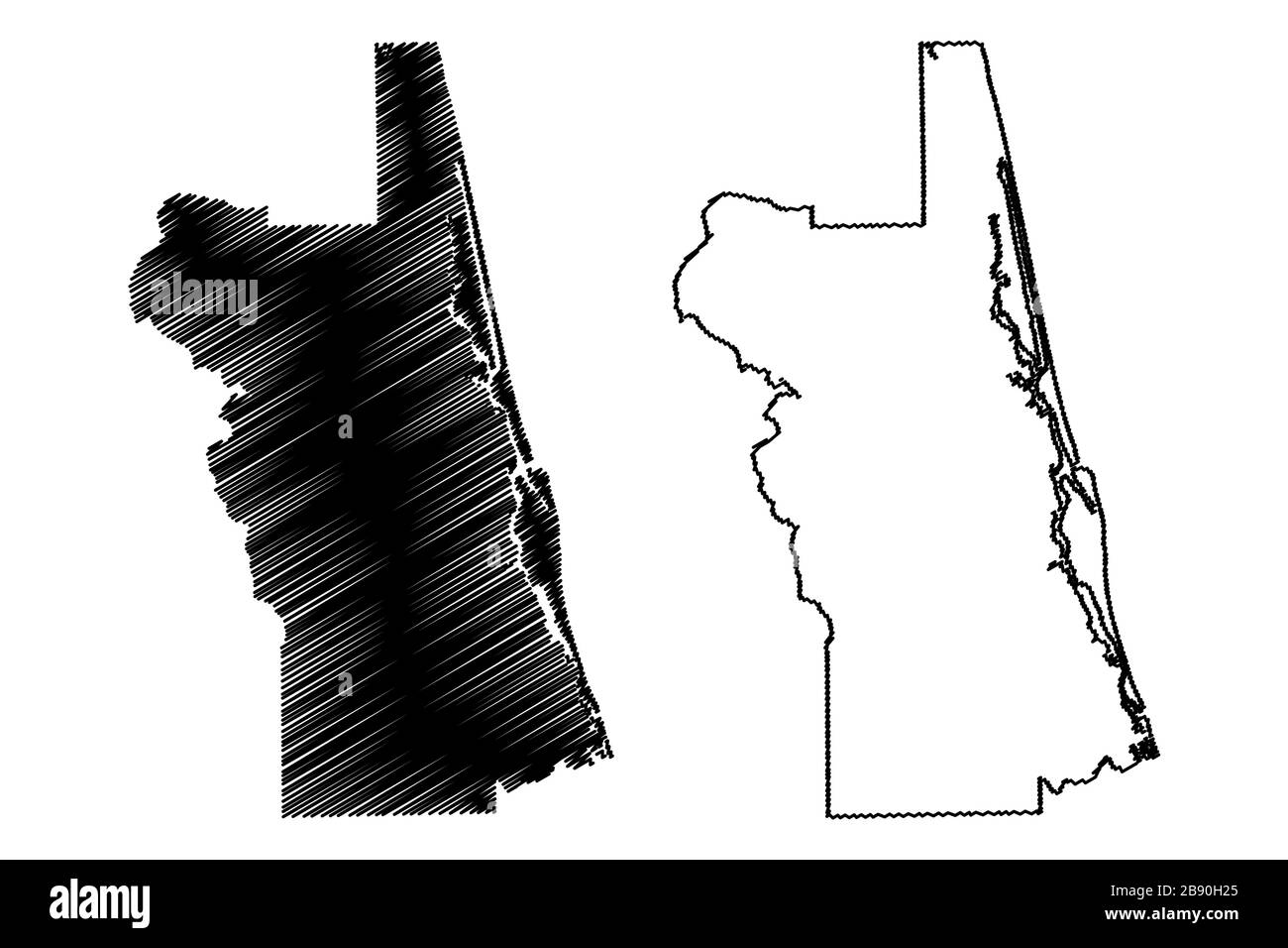 Map of st augustine Stock Vector Images - Alamy