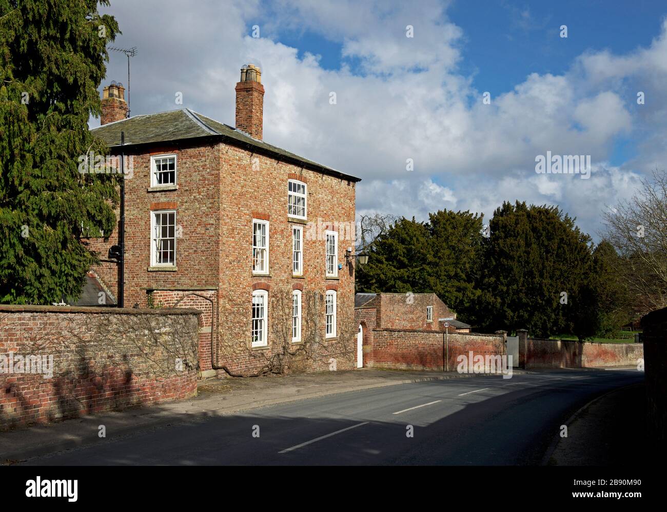The rectory in the village of Sledmere, East Yorkshire, England UK ...