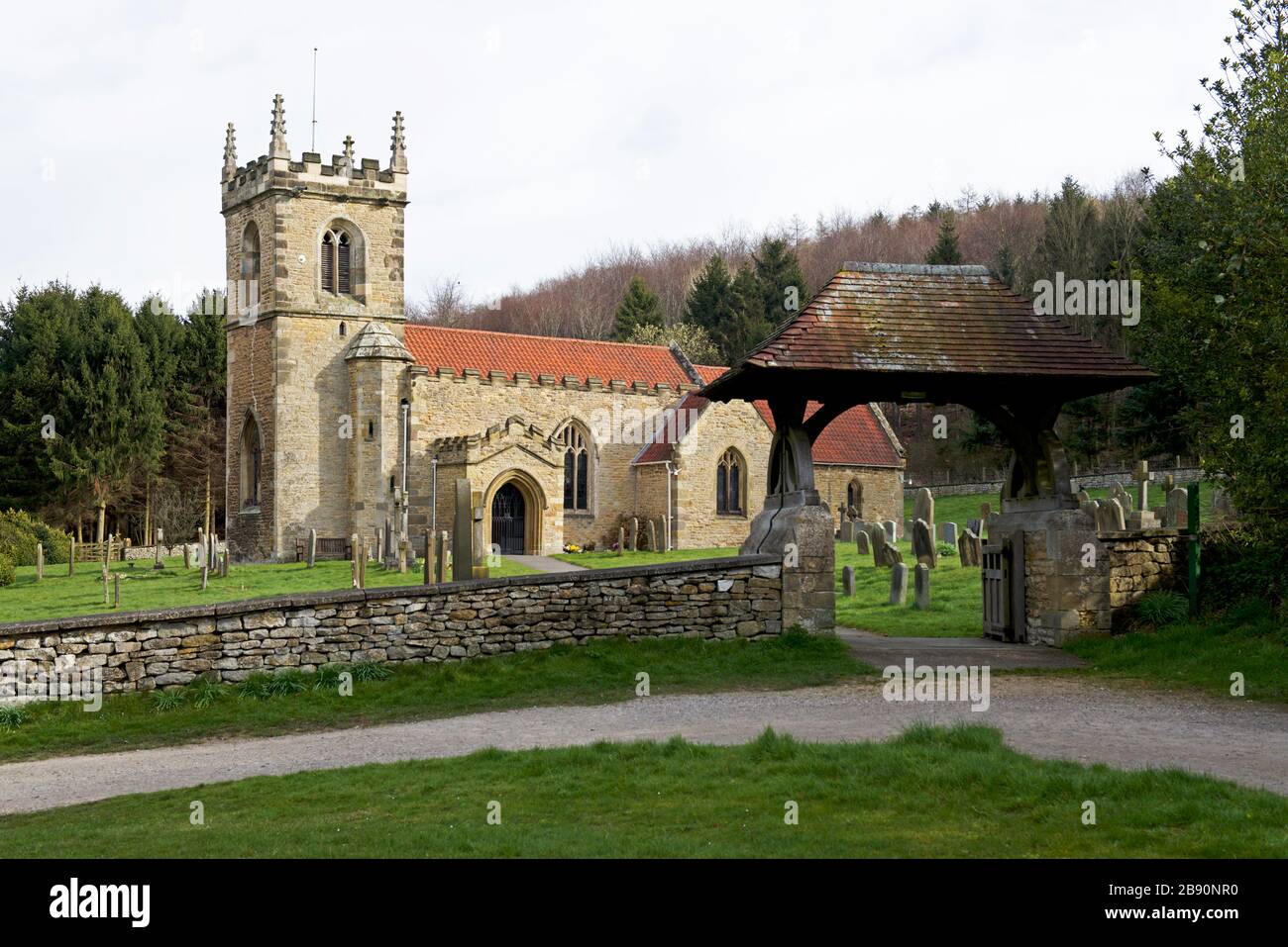 All Saints Church in the village of Brantingham, East Yorkshire ...