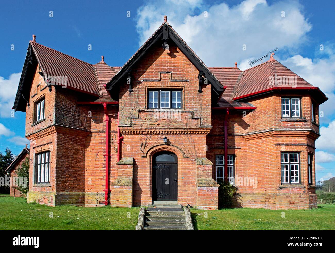 House in the estate village of Sledmere, East Yorkshire, England UK ...