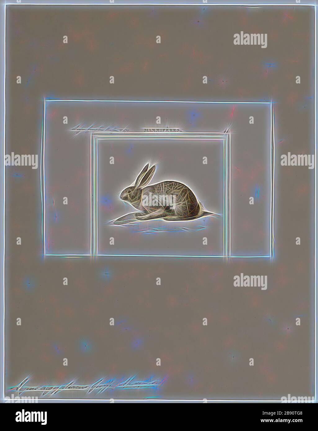 Lepus aegyptiacus, Print, Hare, Hares and jackrabbits are leporids ...