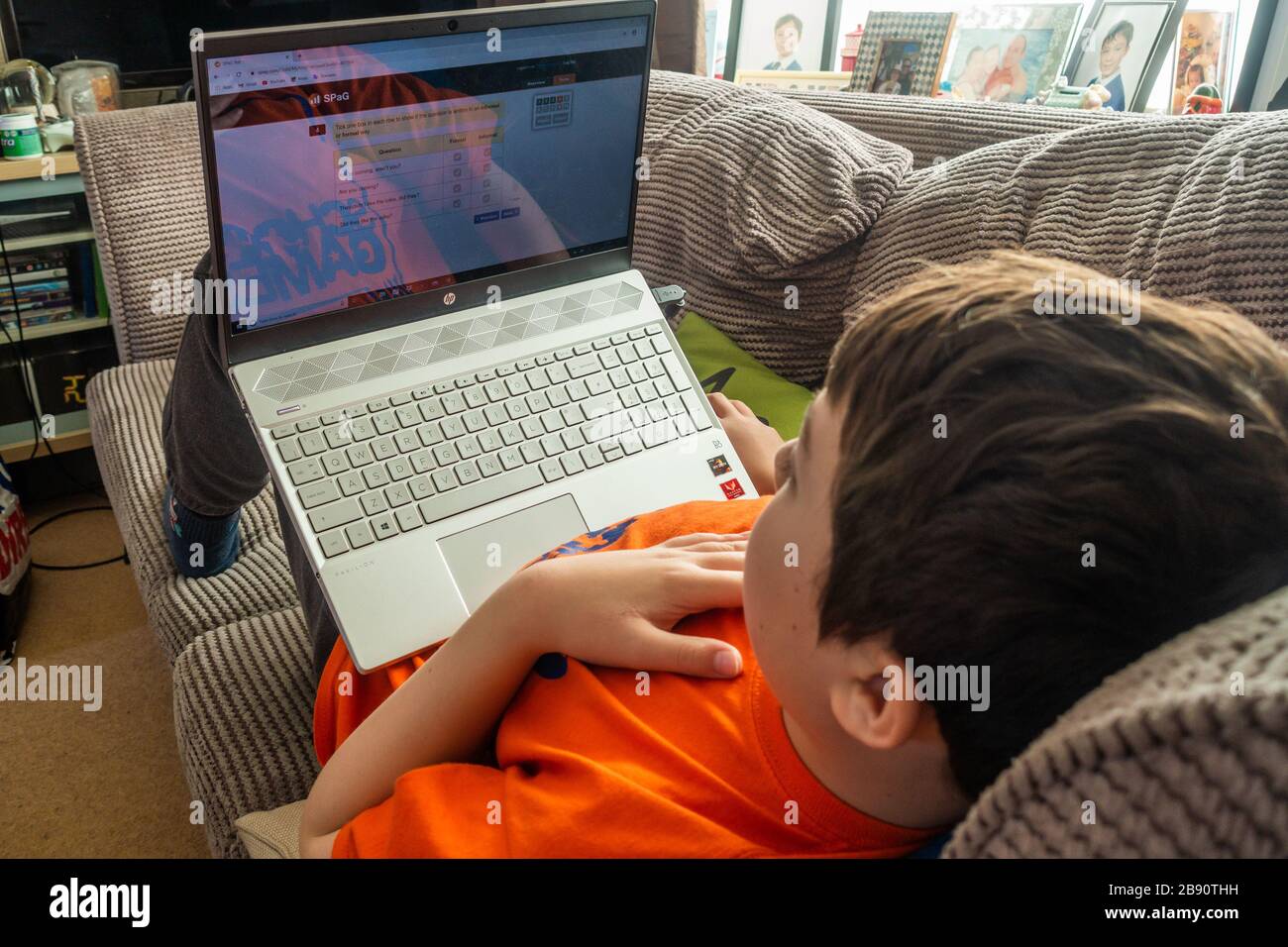 Child exercises hi-res stock photography and images - Alamy