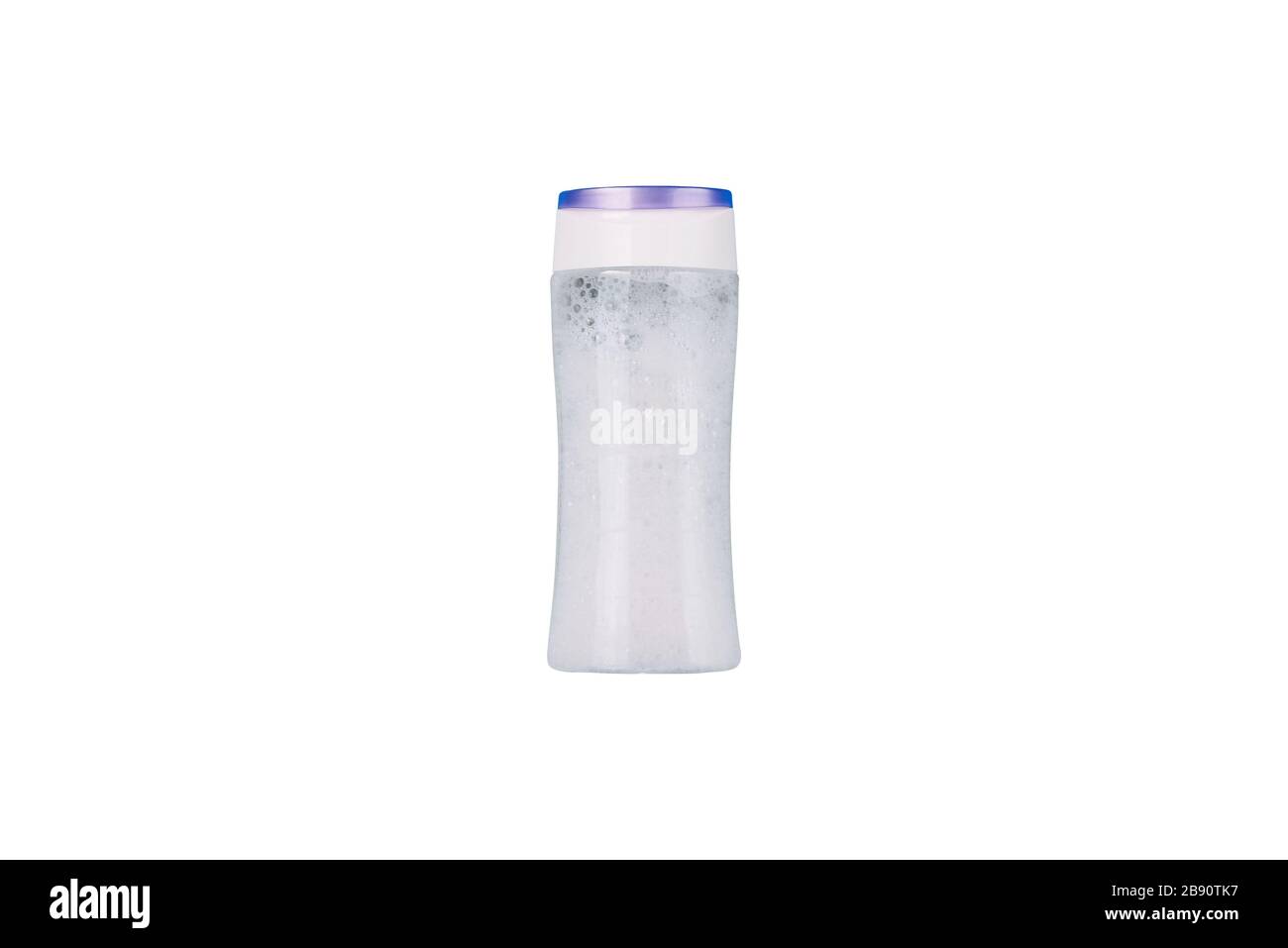 Shampoo bottle isolated on a white background. Plastic bottle with soap ...