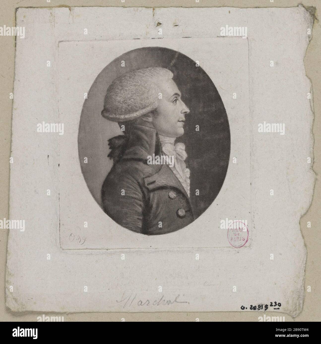 Portrait of Mr. Marchal Edmé Quenedey (1756-1830). "Portrait de ...