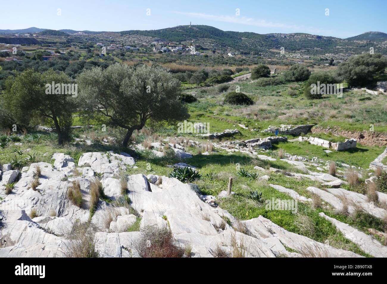 Archaeological Site of Thorikos, Greece Stock Photo - Alamy