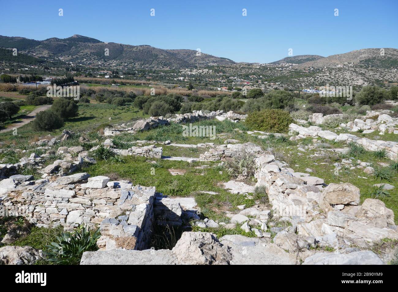 Archaeological Site of Thorikos, Greece Stock Photo - Alamy